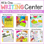 Writing Center for Kindergarten, First, and Second Grade Classrooms