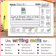 Back to School Writing Prompts, Paper, Journal Activities for Writing