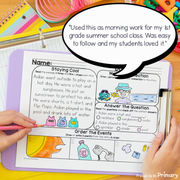 June End of School Year Activities - Summer Reading Comprehension Work