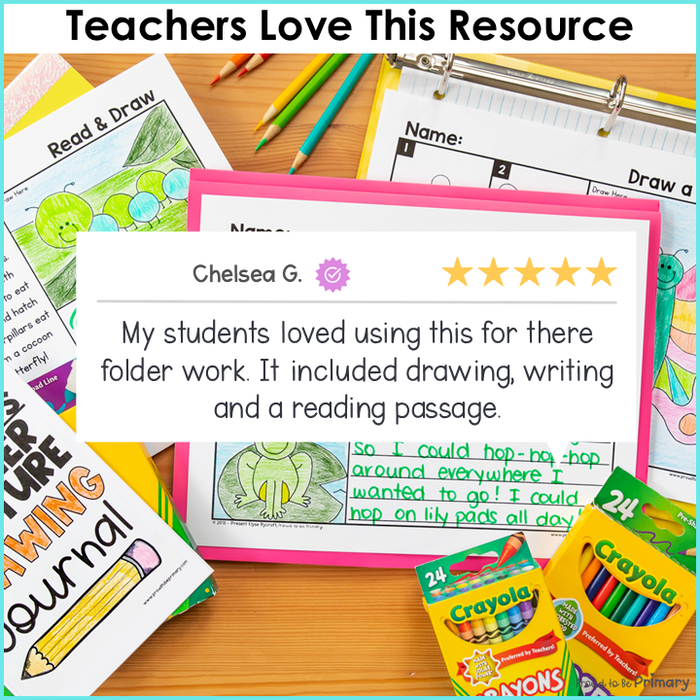 Step-by-Step Directed Drawing & Writing - Weather, Bugs, Plants, Tree