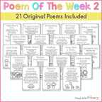 85 Weekly Poems & Poetry Comprehension Small Group Shared Reading Acti