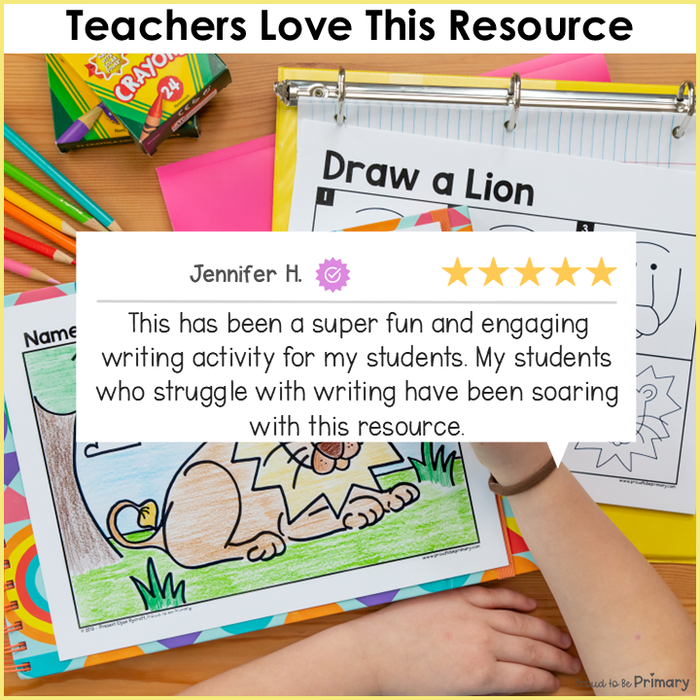 Directed Drawing Animals, Pets Ocean Zoo- Writing & Reading Activities