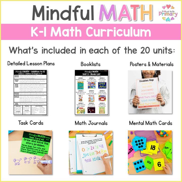 Kindergarten & First Grade MATH Curriculum - 20 Unit Bundle – Proud to ...