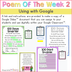 Poem of the Week Shared Reading & Poetry Month Activities with 100th D