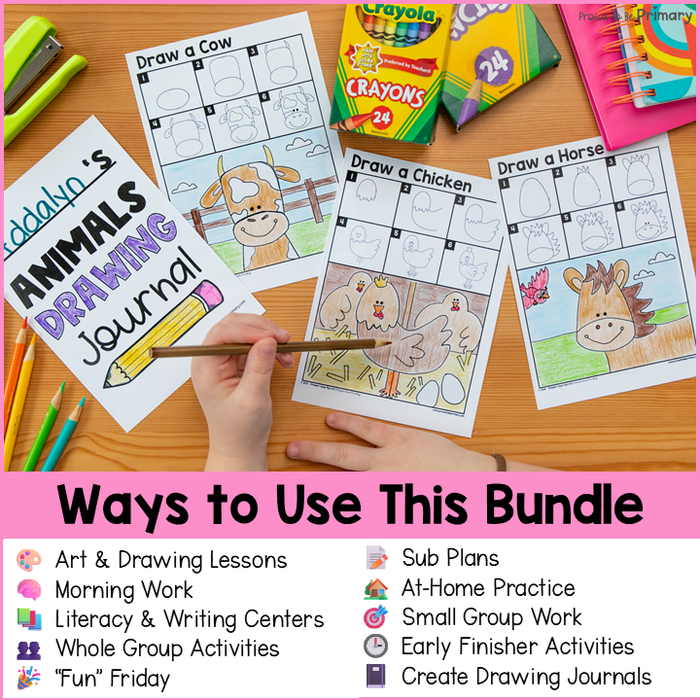 125 Directed Drawing Writing Reading Early Finishers Activities Draw