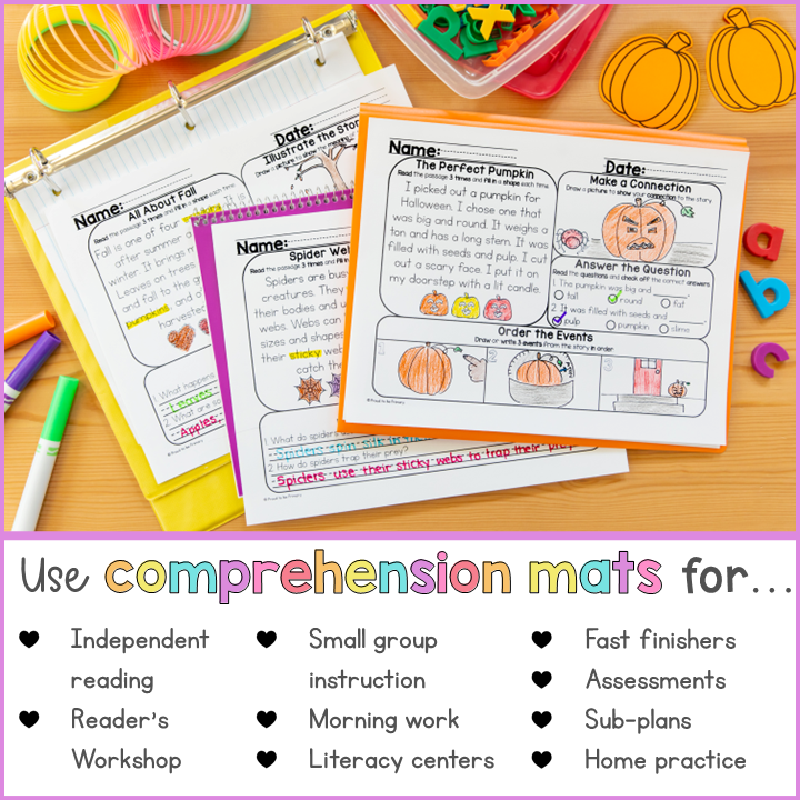 October Reading Comprehension Passages – Proud to be Primary