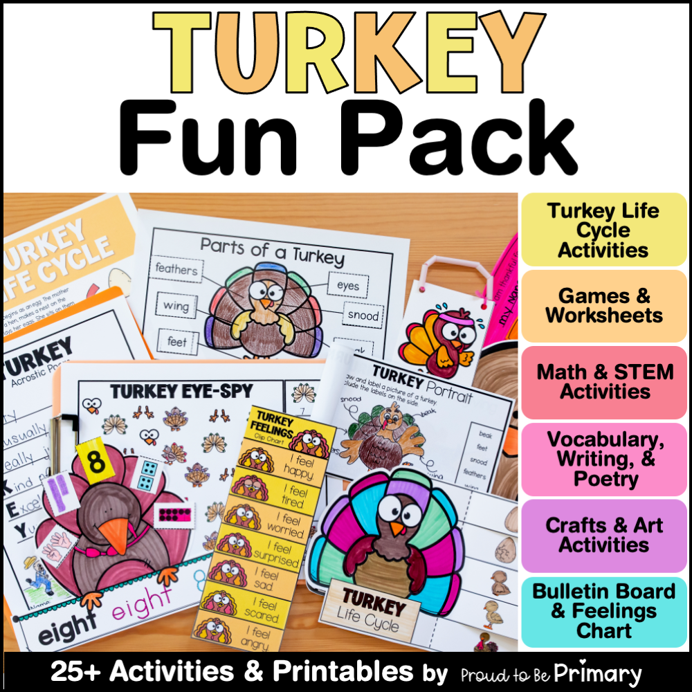 How to Disguise Catch a Turkey Activities Template Thanksgiving Math H