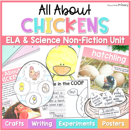 Chicken Non-Fiction ELA & Animal Science Unit