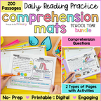 Reading Comprehension Passages Bundle