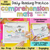 Reading Fluency Comprehension Passages & Questions