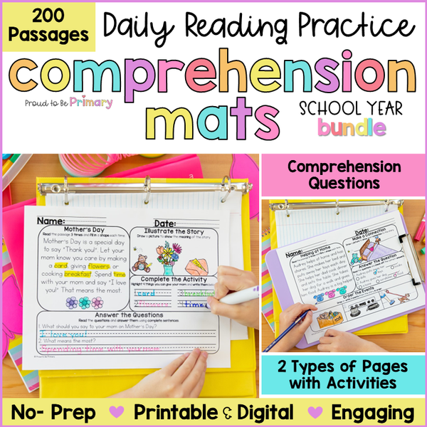 Reading Fluency Comprehension Passages & Questions