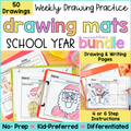 Directed Drawing Art & Writing Activities Bundle + Free Calendar