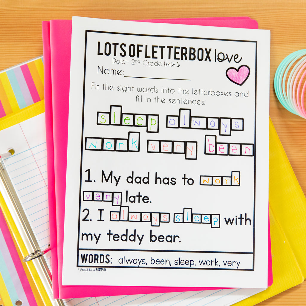 Dolch Sight Words Letter Formation Worksheets – Proud to be Primary
