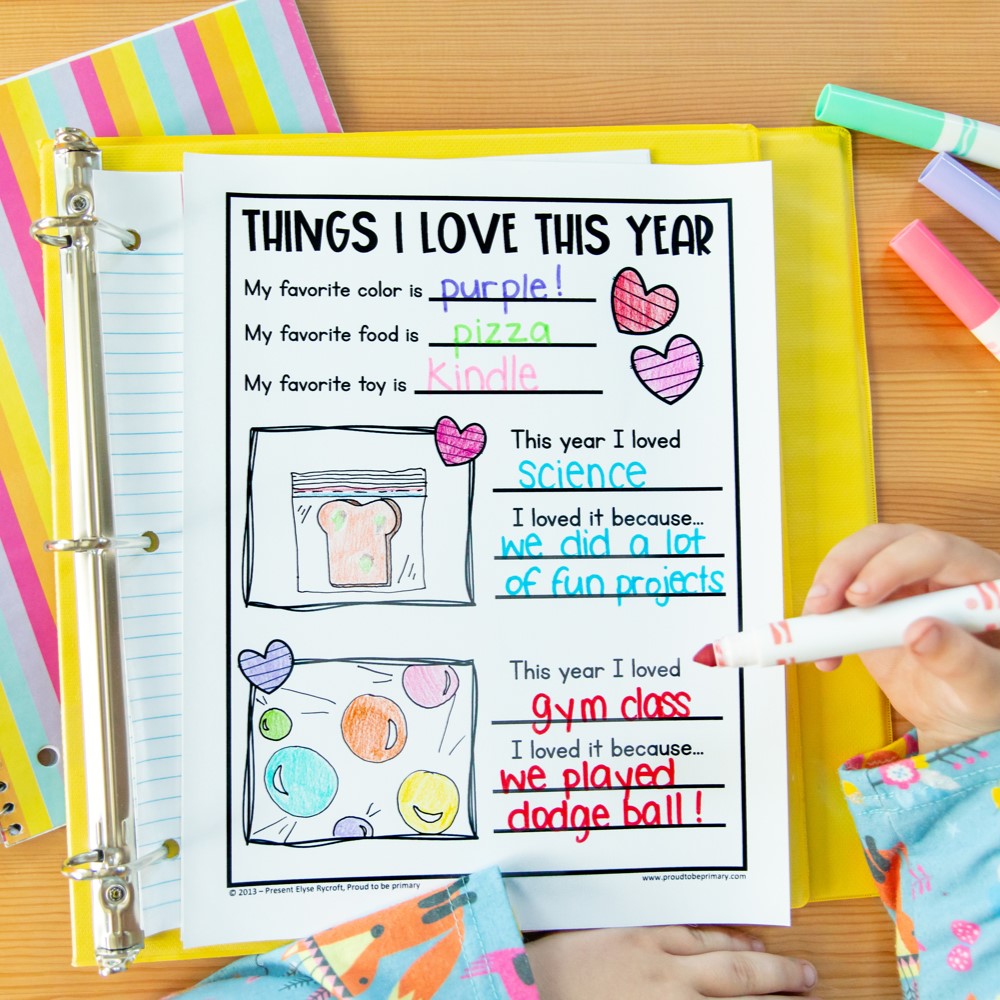 End of the Year Memory Book – Proud to be Primary