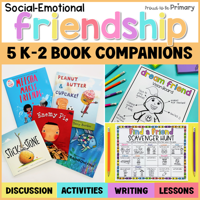 Friendship Read Aloud Book Lessons - Find a Friend Who, Sort, Craft Ac
