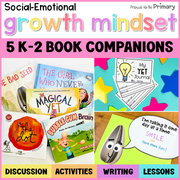 Growth Mindset Read Aloud Picture Book Activities - Sort, Crafts, Colo