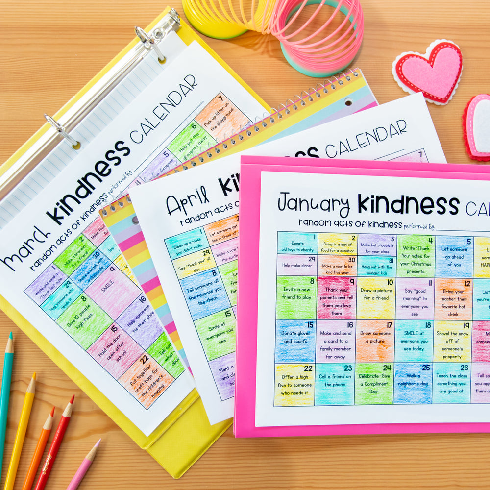 Kindness Classroom Challenge, Calendars, & Activities - Random Acts of