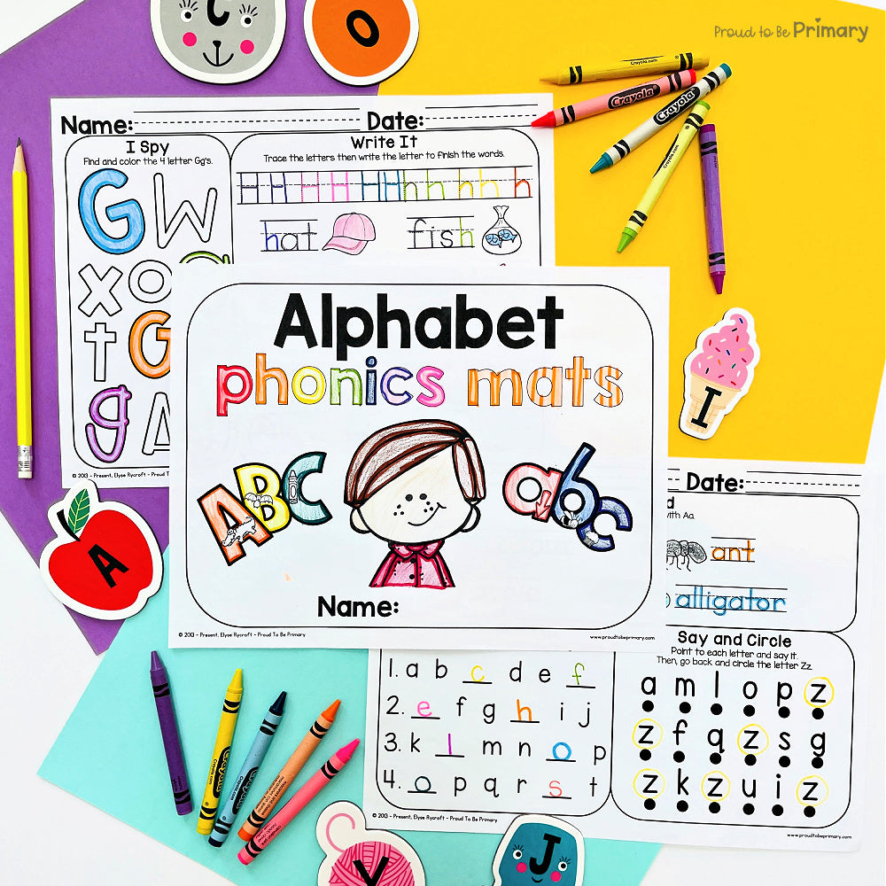 Alphabet Activity Worksheets - Phonics & Reading Fluency - Morning Wor ...