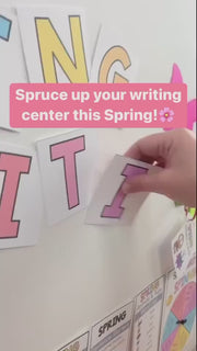 Spring Writing Center for K, 1st and 2nd Grade Classrooms