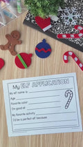Christmas December Bulletin Board Reindeer Elf Santa Writing Craft Act