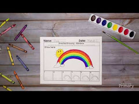 Spring Directed Drawings for March | How to draw a leprechaun, rainbow