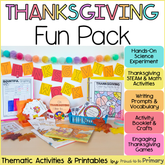 Thanksgiving Activities - Turkey Crafts, Games, Bulletin Board