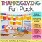 Thanksgiving Activities - Turkey Crafts, Games, Bulletin Board