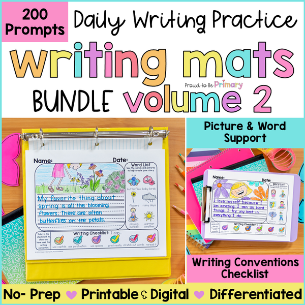 Writing Prompts Paper with Picture Box Creative Writing Center Journal