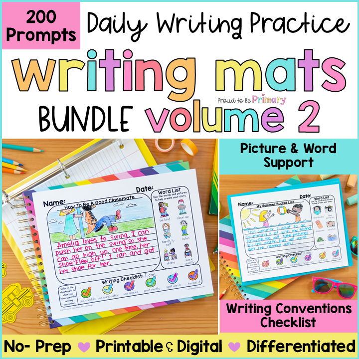 Writing Prompts Paper with Picture Box Creative Writing Center Journal