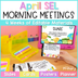 April Spring SEL Morning Meeting Slides Activities and Questions