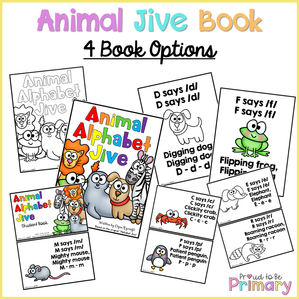 Alphabet Animal Jive Song Book – Proud to be Primary