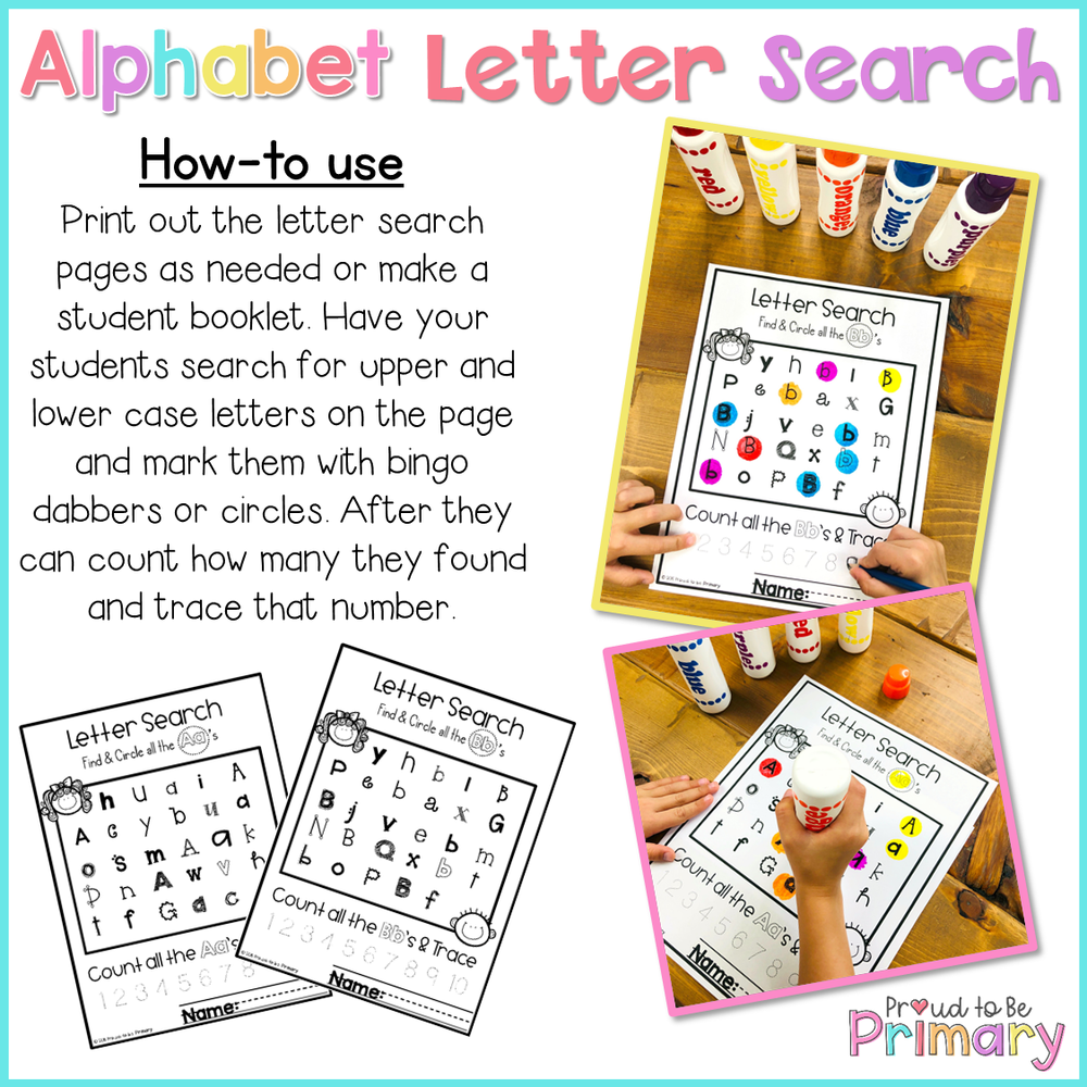 Alphabet Letter Search