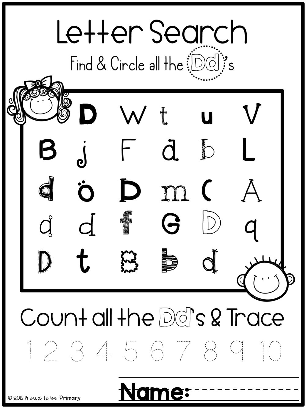 Alphabet Letter Search