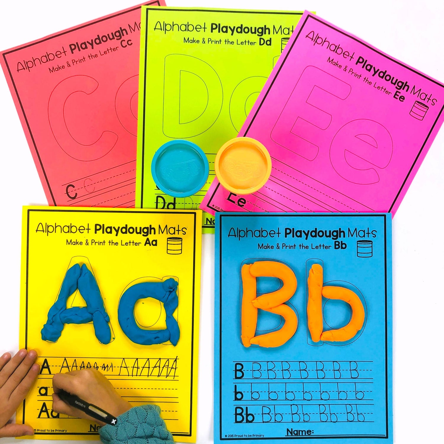 Alphabet Playdough Mats