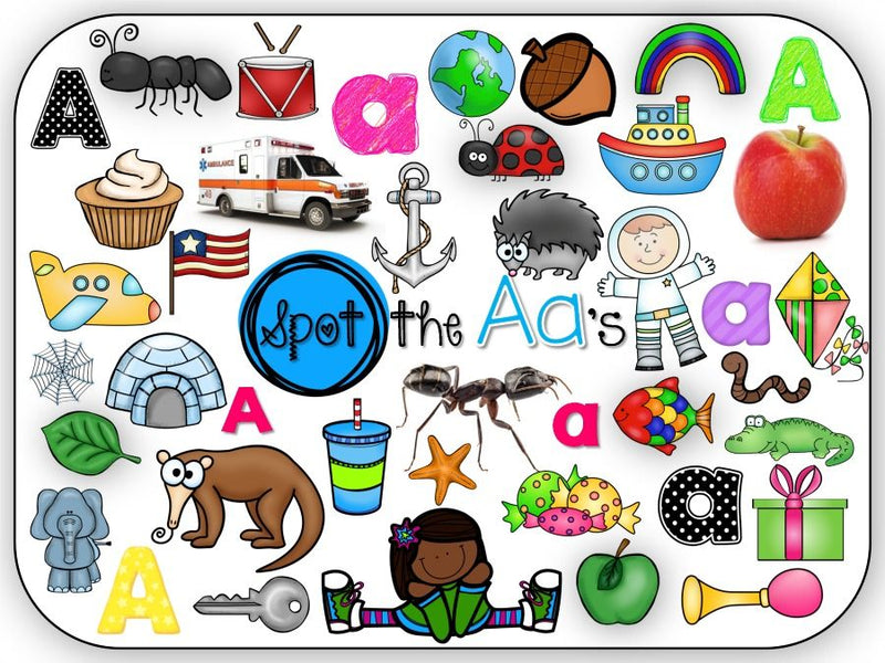 Alphabet Spot the Letter Mats Posters & Google Slides