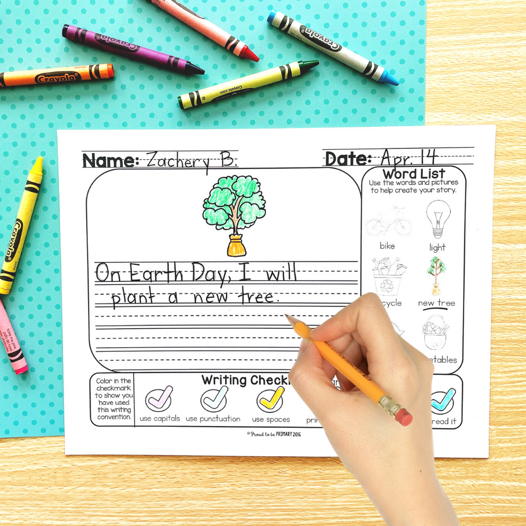 Writing Prompts Practice for April – Proud to be Primary