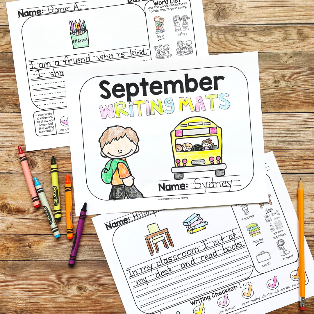 Writing Prompts Practice Mats BUNDLE – Proud to be Primary