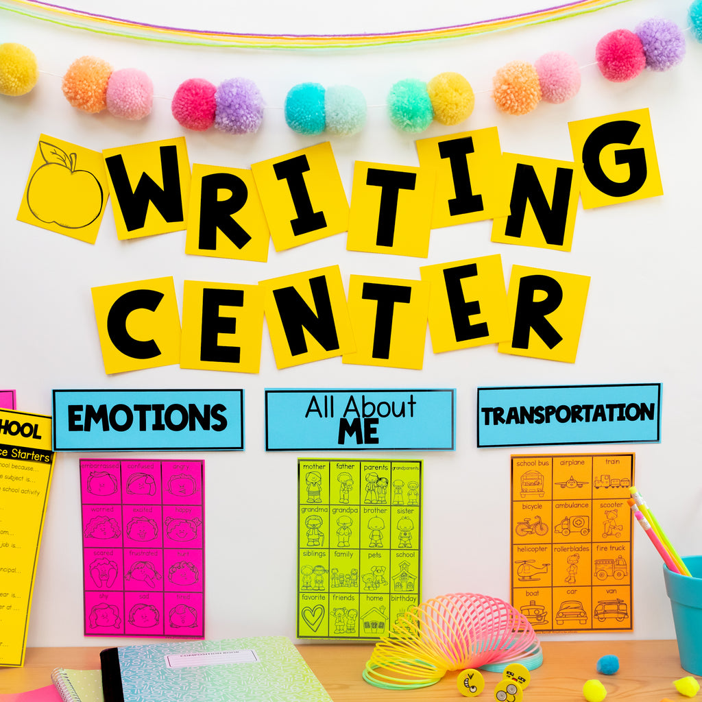 Writing Center Bundle for K, 1st and 2nd Grade Classrooms – Proud to be ...