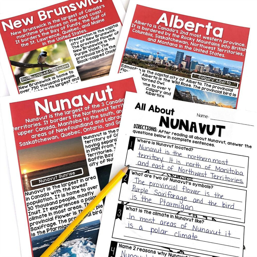 Canada {Provinces, Territories, & Mapping} Unit