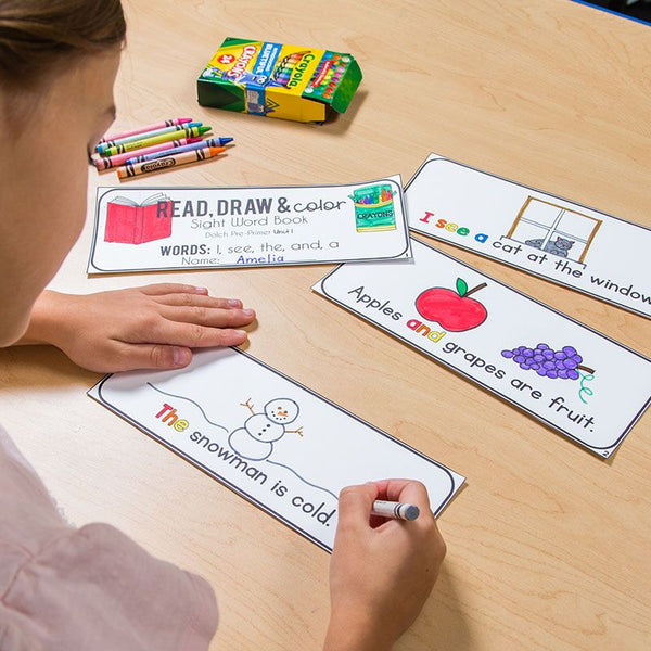 Dolch Printable Sight Word Sentence Books Pre Primer Kindergarten 1st