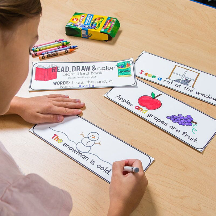 Dolch Printable Sight Word Sentence Books Pre Primer Kindergarten 1st