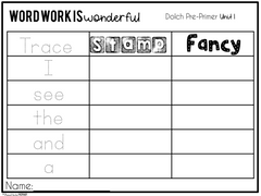 Dolch Sight Word Worksheets – Proud to be Primary