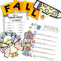 Fall Writing and Word Work Activities