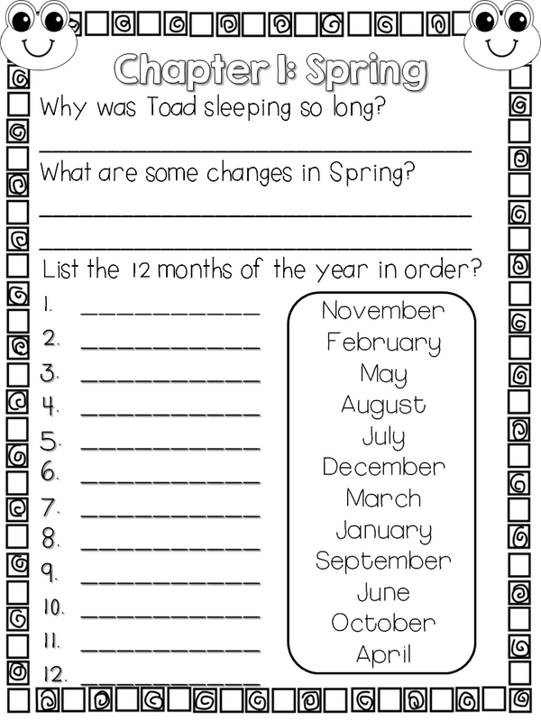 Frog and Toad Book Reports for EVERY BOOK! – Proud to be Primary