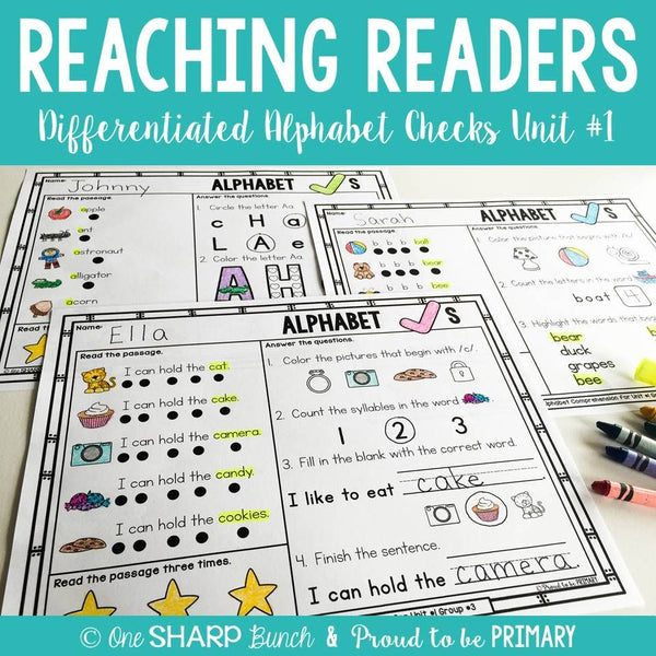 Guided Reading Comprehension Alphabet Checks – Proud to be Primary
