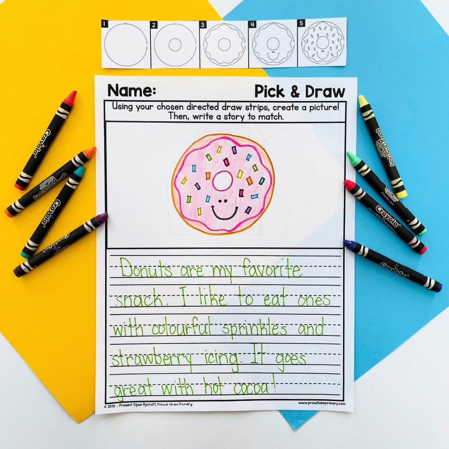 125 Themed Directed Drawings & Reading and Writing Activities