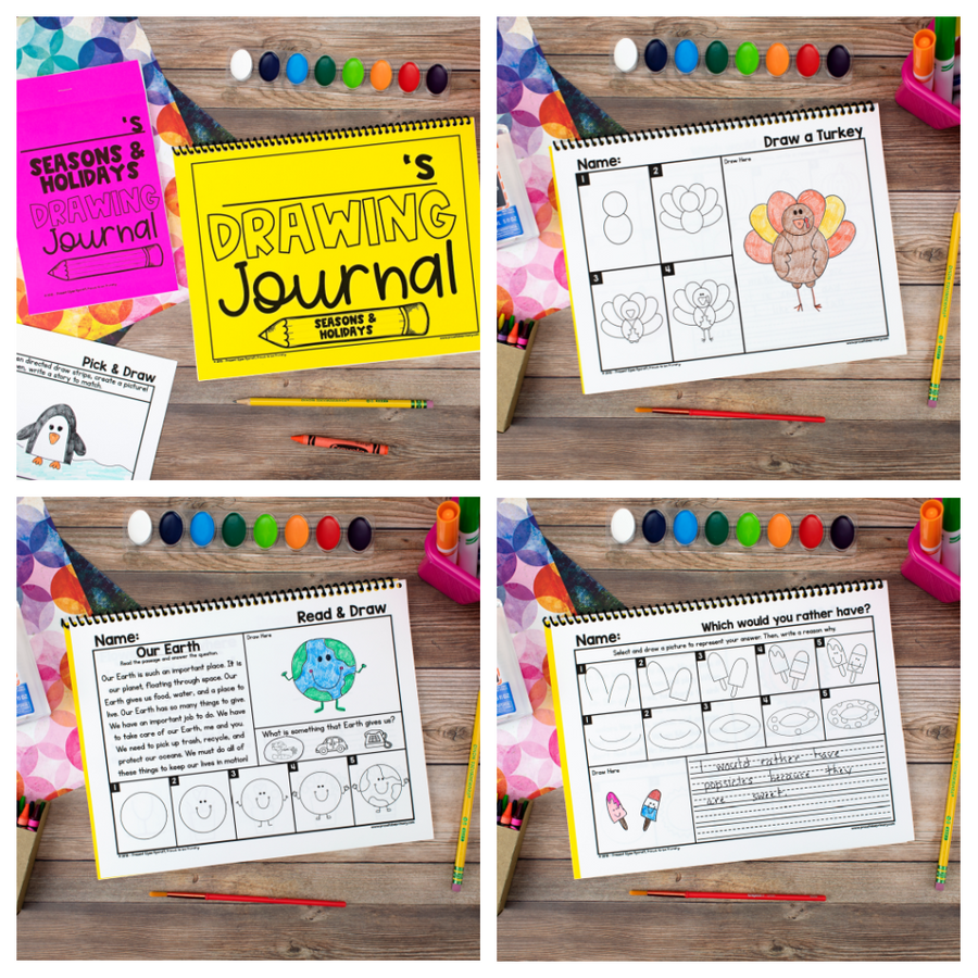 Directed Drawing, Writing, & Reading Activities for Fall, Winter, Spri