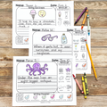 June End of the Year Summer Writing Center Prompt Paper Morning Work A