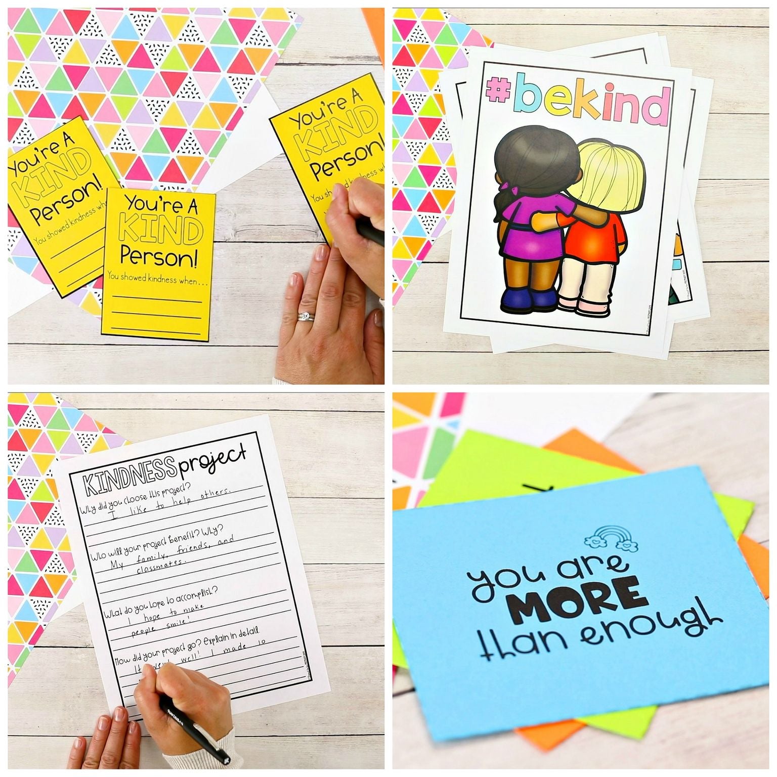 Kindness Classroom Challenge + Calendars - Social Emotional Learning S ...