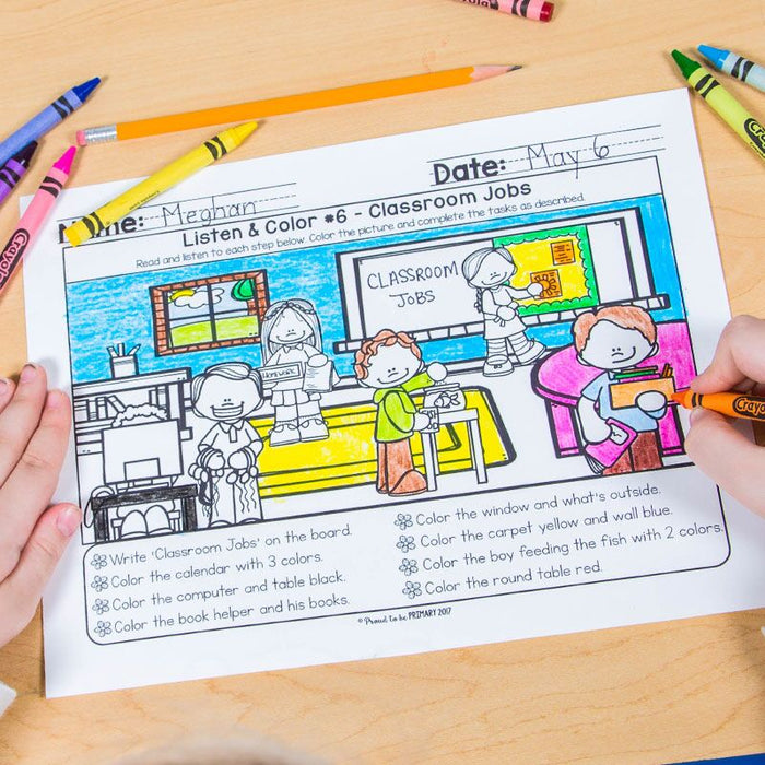 Listening & Following Directions Activities Bundle